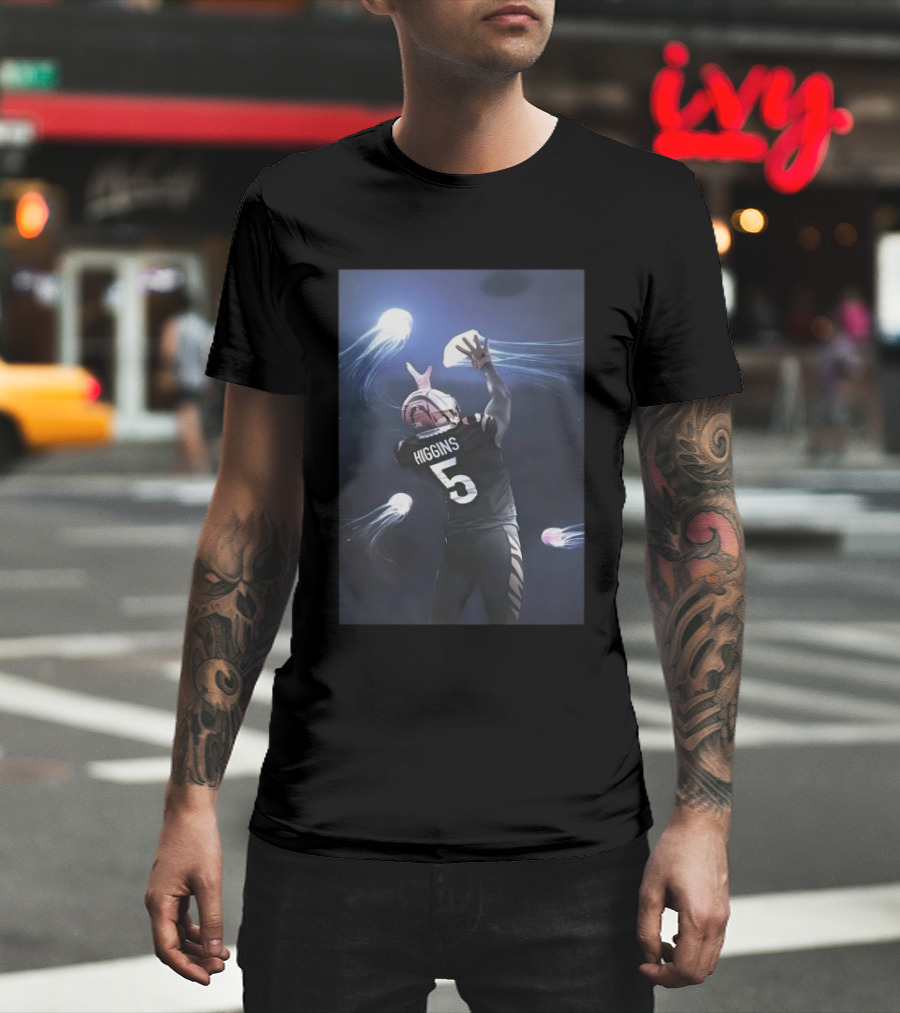 Higgins 5 Football Catching Jellyfish T-Shirt