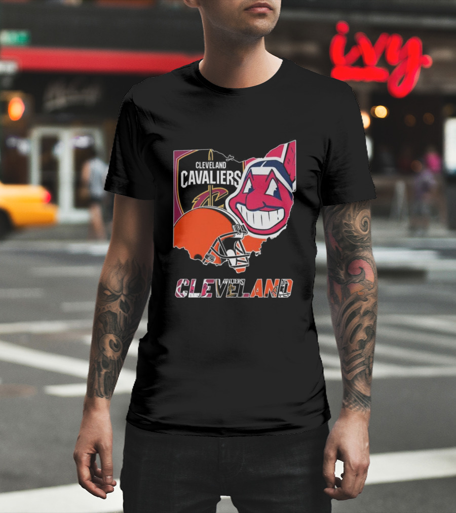 Cleveland Cavaliers Browns Indians Sports Team T-Shirt