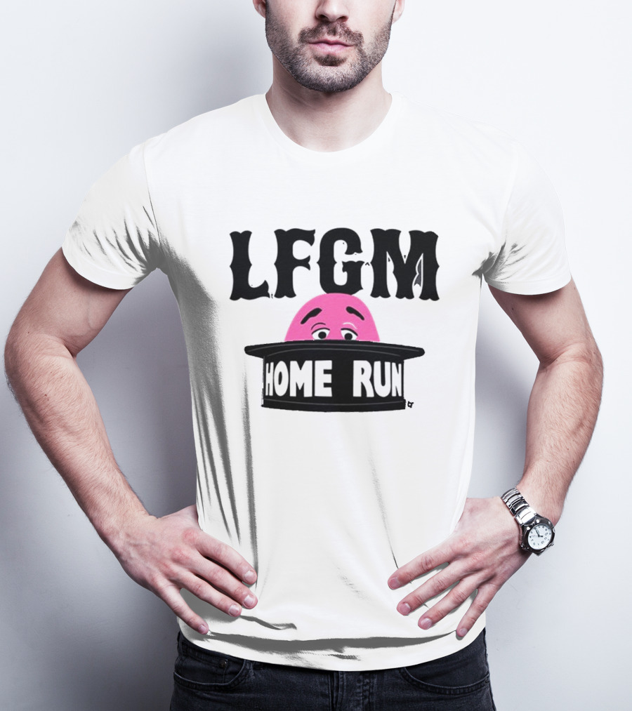 LFGM Grimace Home Run Hat Peeking T-Shirt
