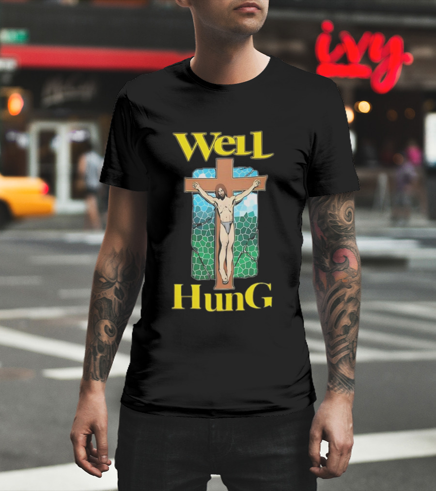 Well Hung Jesus Cross T-Shirt
