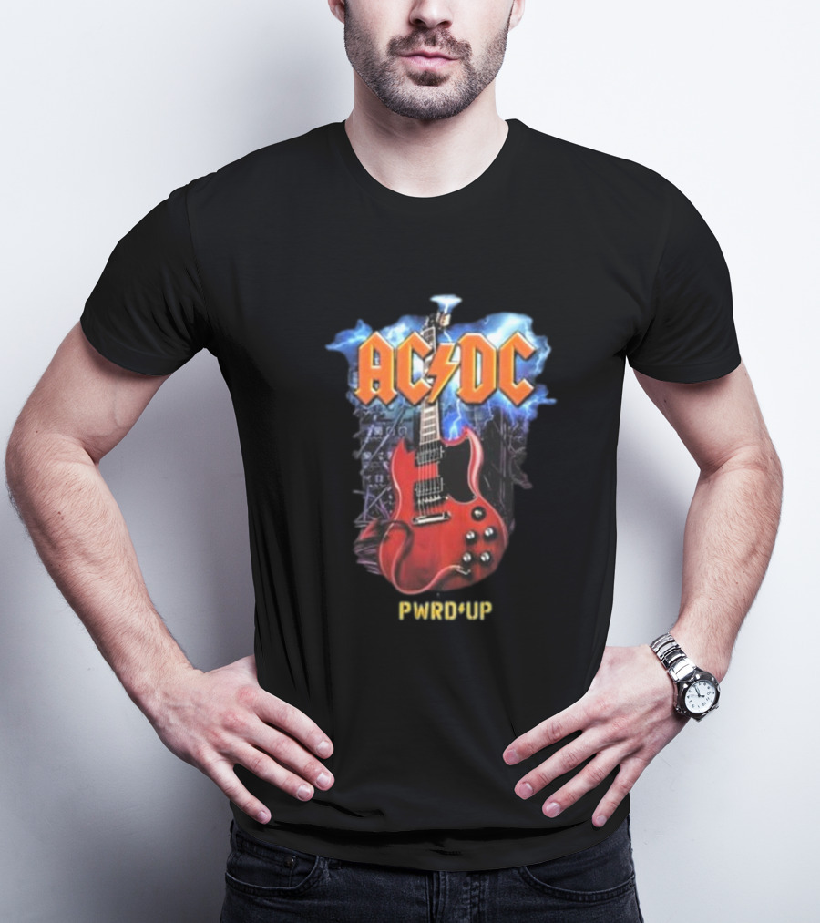 ACDC PWRD Up Angus Guitar Tour T-Shirt