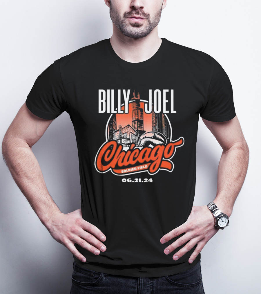 Billy Joel Chicago Soldier Field 06.21.24 T-Shirt
