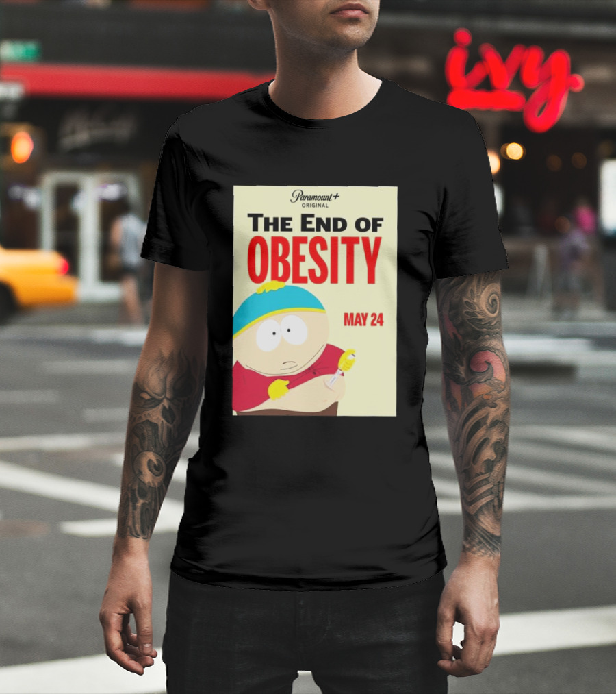 Paramount Original The End Of Obesity May 24 Featuring Iconic Cartoon Character T-Shirt