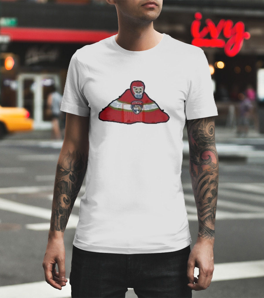 Florida Panthers Hockey Blob Sergei Bobrovsky T-Shirt