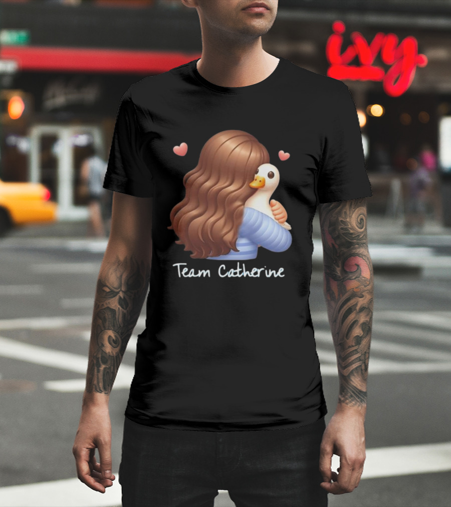 Team Catherine Real Housewives Recaps Duck Emoji Hearts T-Shirt