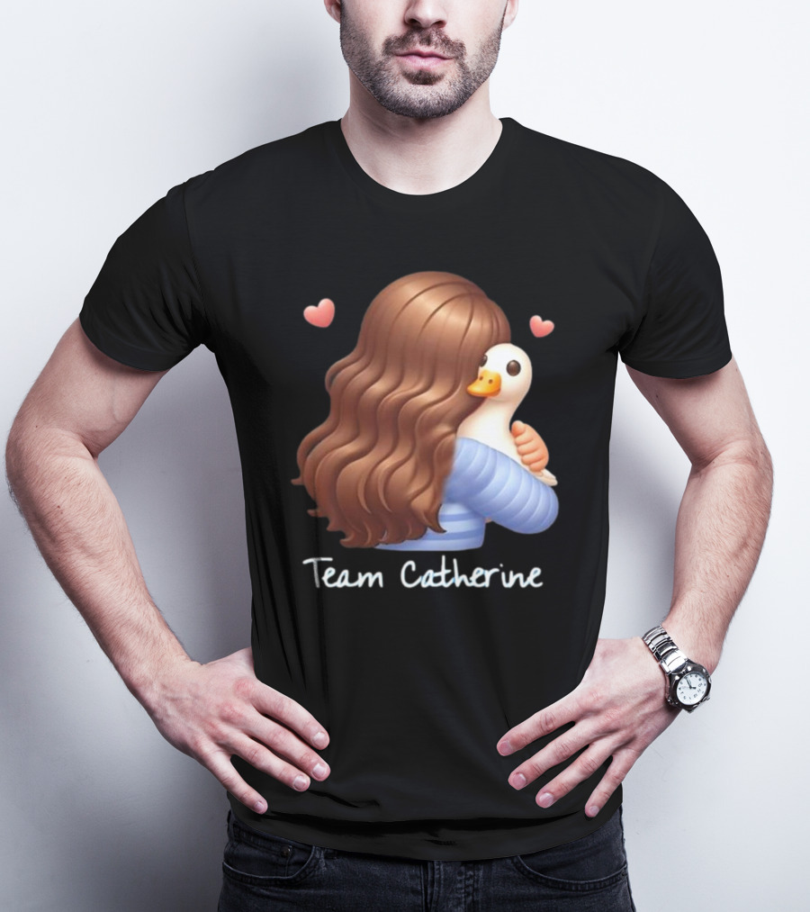 Team Catherine Real Housewives Recaps Duck Emoji Hearts T-Shirt