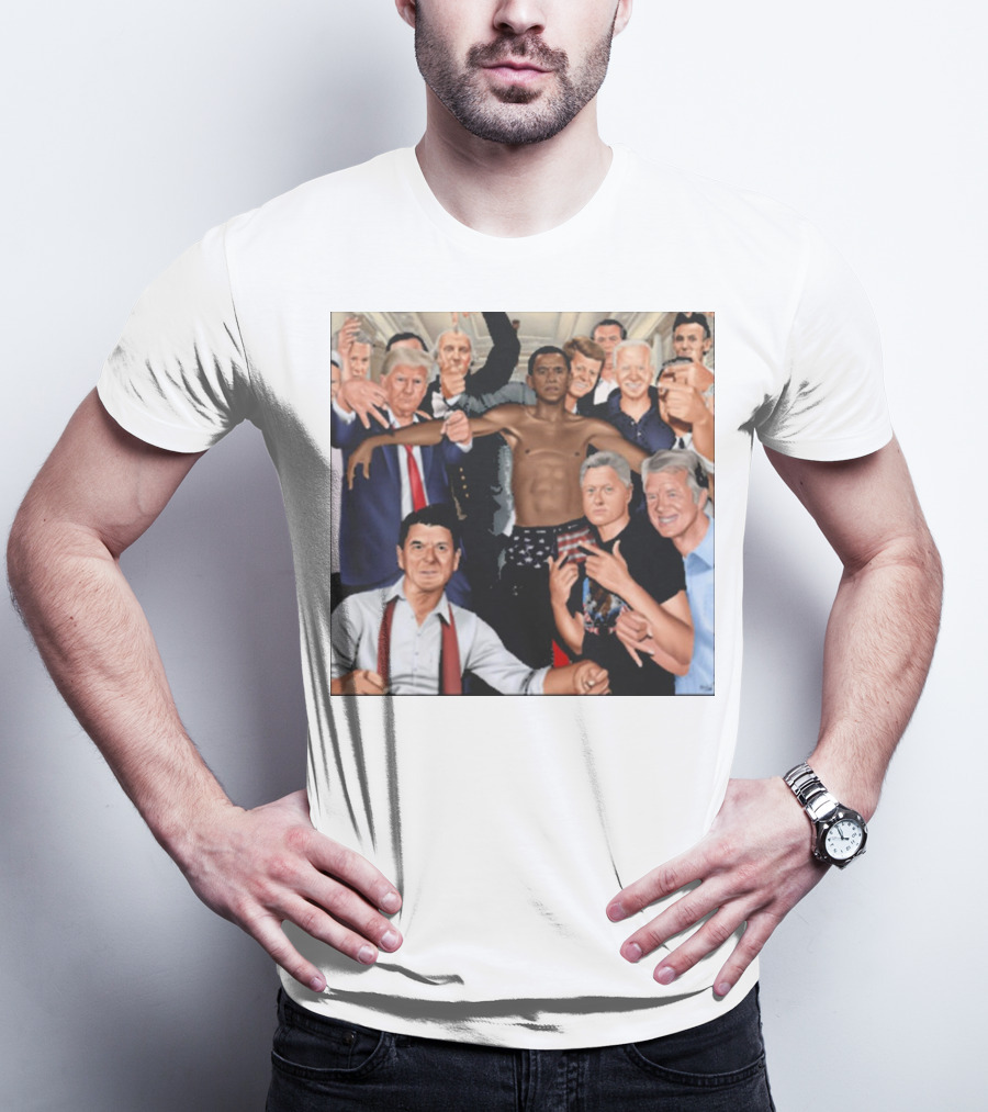 The Wright Artist Glory Boyz U.S. Political Leaders Group Photo T-Shirt