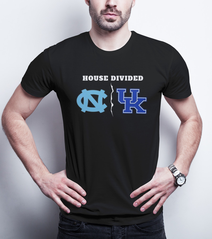 House Divided North Carolina Tar Heels Kentucky Wildcats T-Shirt