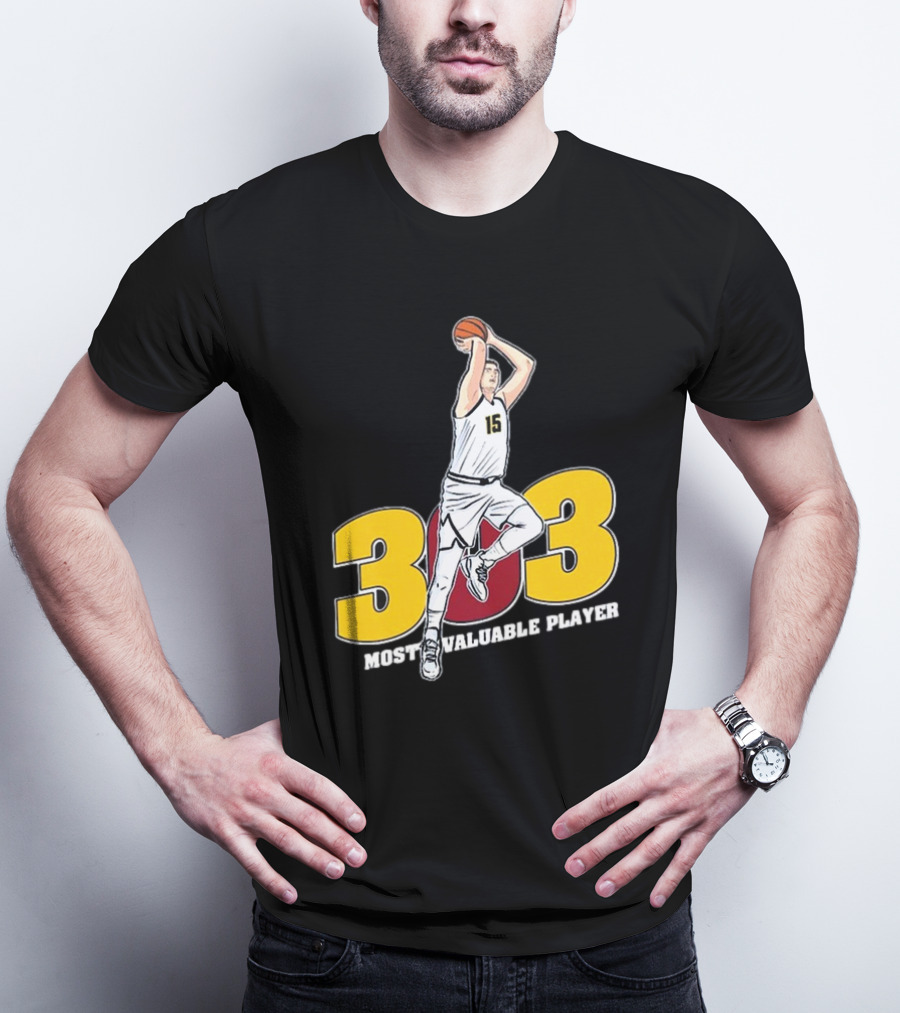 Nikola Jokic 303 Most Valuable Player Basketball 15 T-Shirt