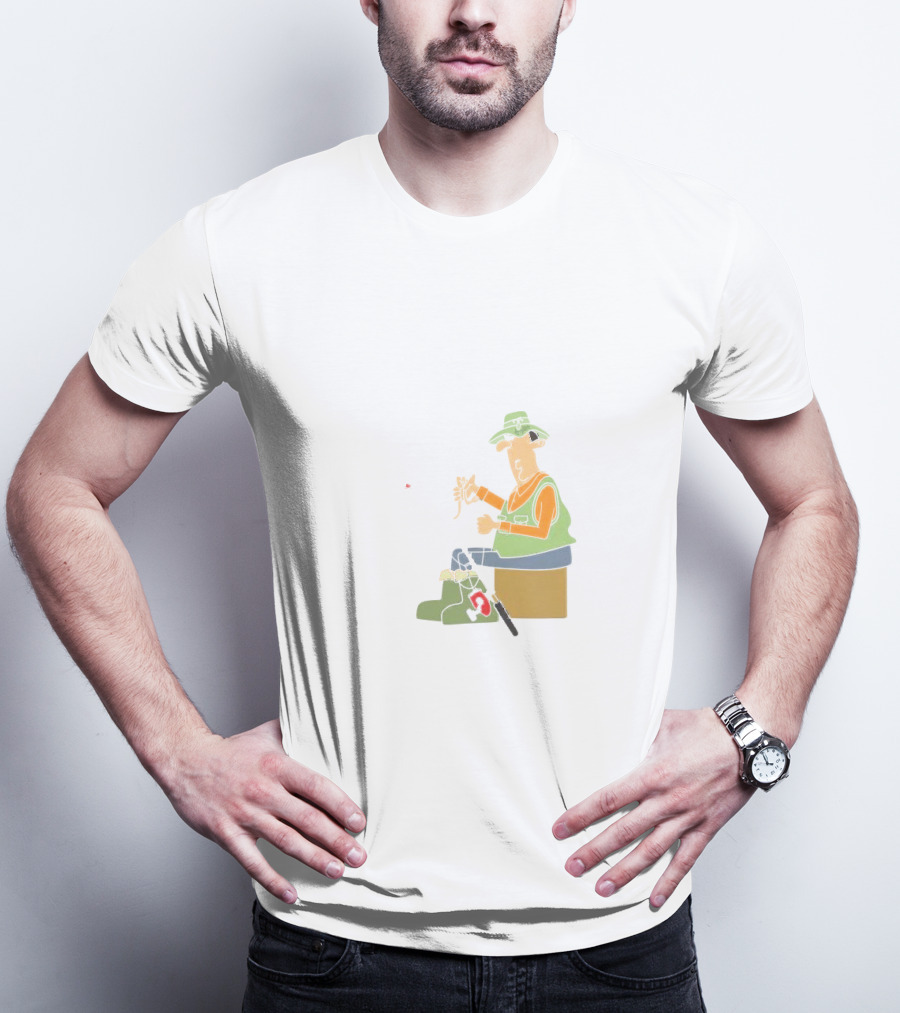 I Am A Masterbaiter Fishing Cartoon Humor T-Shirt