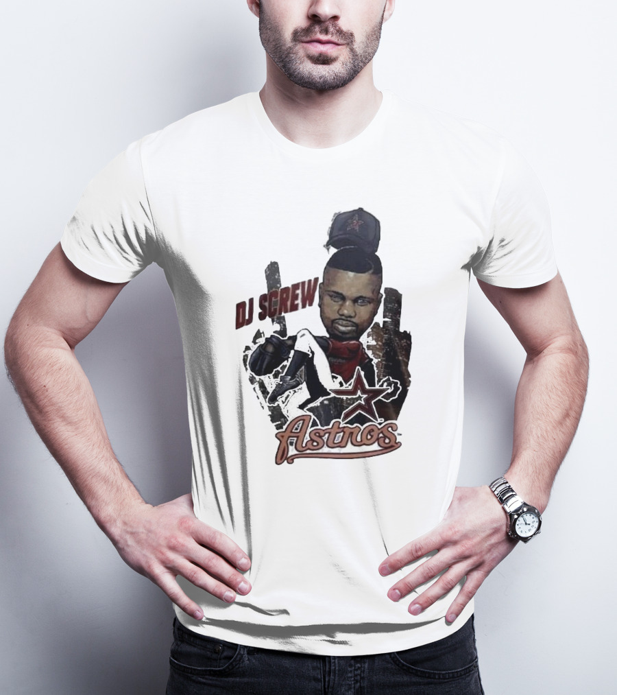 Astros DJ Screw Tribute With Star Icon T-Shirt