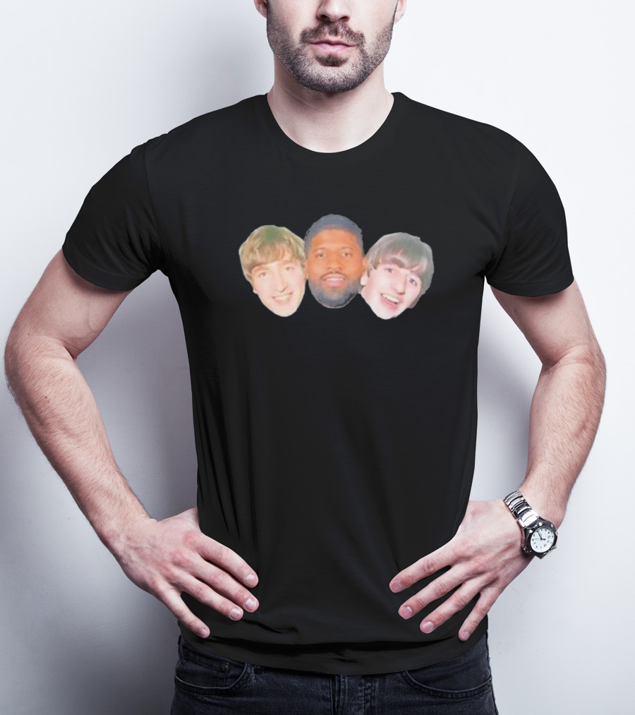 John Paul George And Ringo Philadelphia 76ers Faces T-Shirt