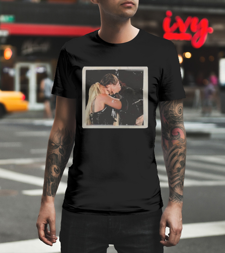 Liv Morgan Dominik Mysterio Candid Kiss Moment T-Shirt