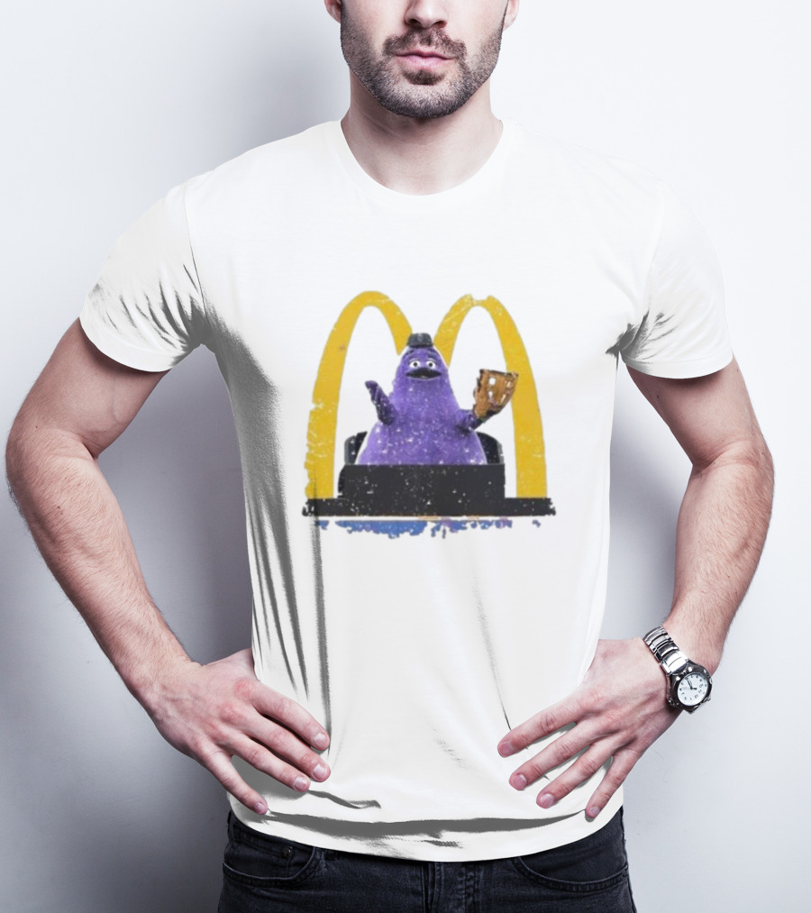 New York Mets The Grimace McDonald's Baseball Crossover T-Shirt