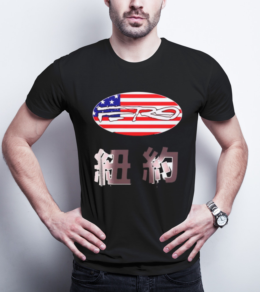 Awake NY Ferg American Flag Oval Logo T-Shirt