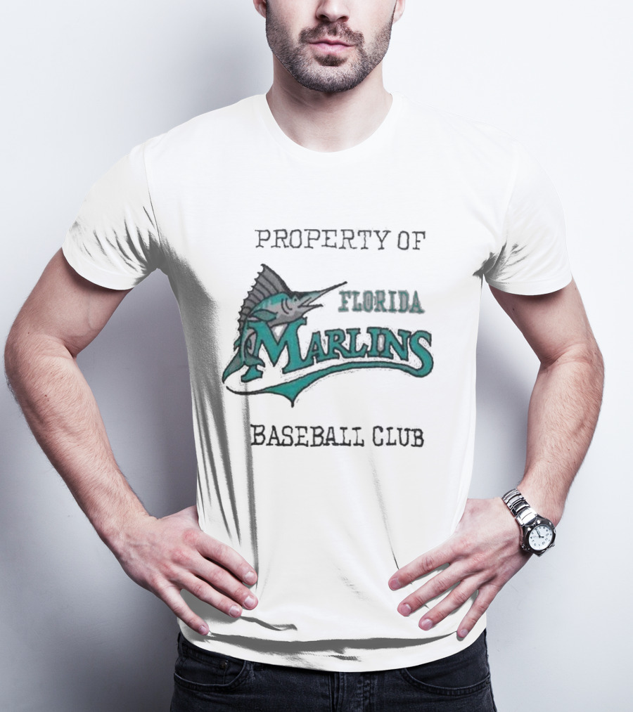 Property Of Florida Marlins Baseball Club T-Shirt