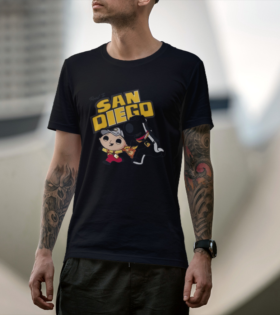 Road To San Diego Family Guy Inspired Stewie And Brian Adventure T-Shirt