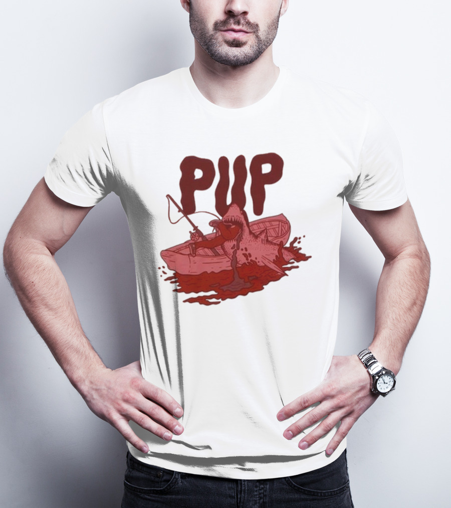 PUP Shark Attack Boat T-Shirt