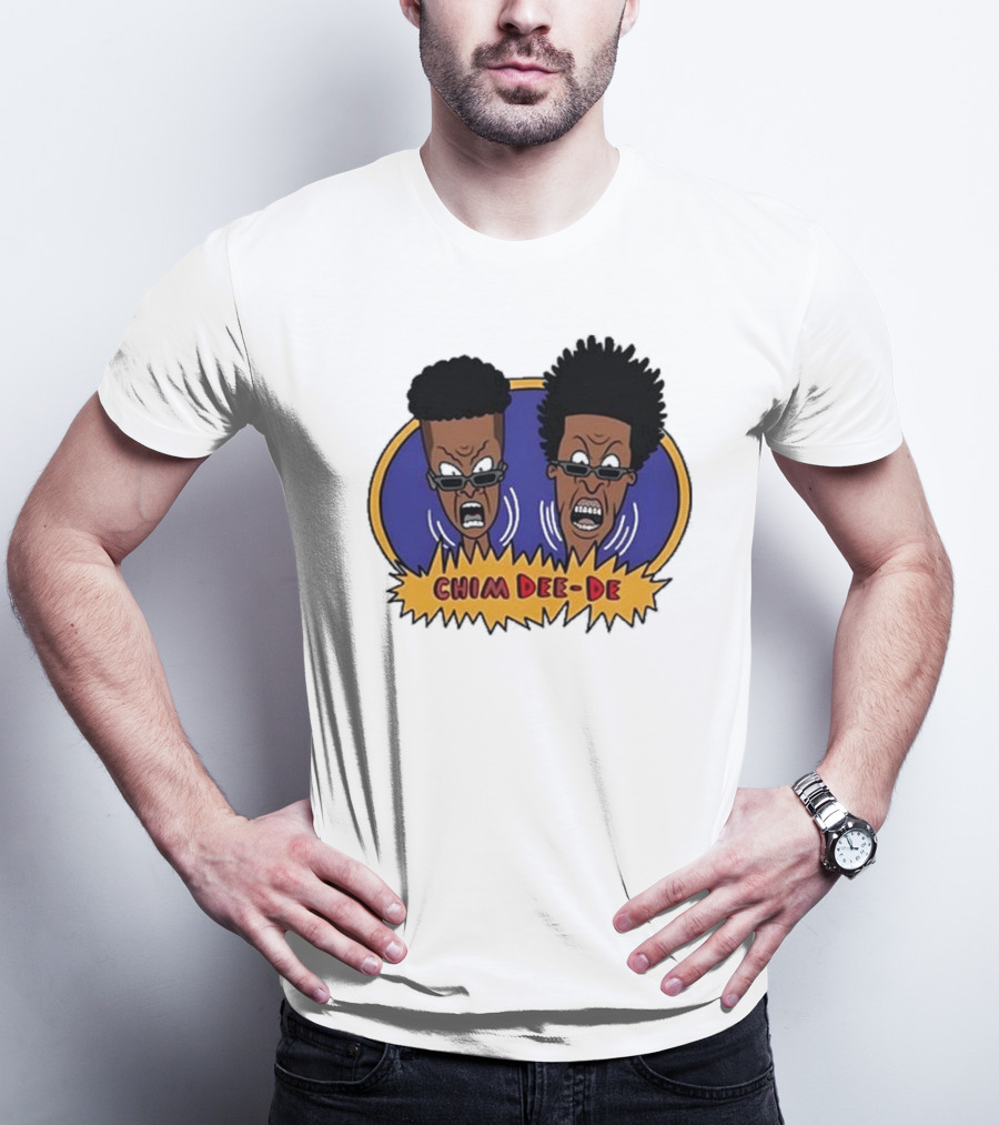 Chim Dee-De Beavis And Butt-Head Cartoon Characters With Bold Expressions T-Shirt