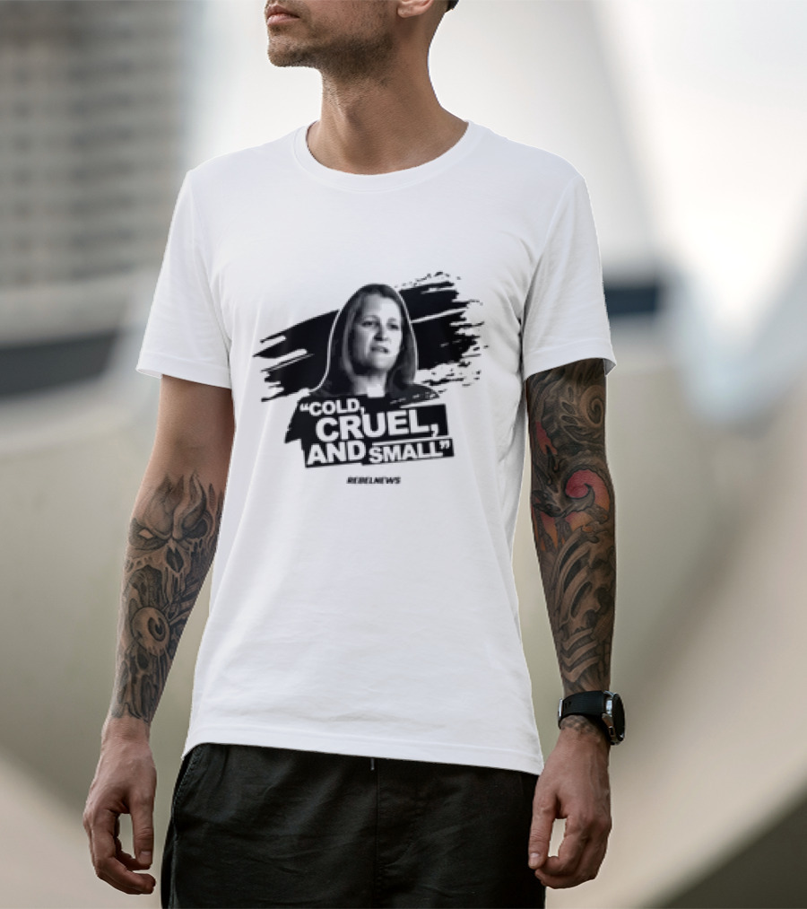 Cold Cruel And Small Sue Ann Levy Rebel News T-Shirt