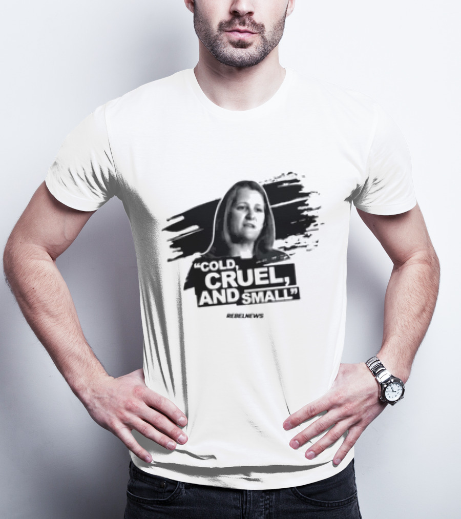 Cold Cruel And Small Sue Ann Levy Rebel News T-Shirt