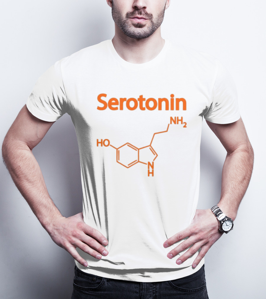 Serotonin Molecule Structure HO NH2 Chemistry T-Shirt
