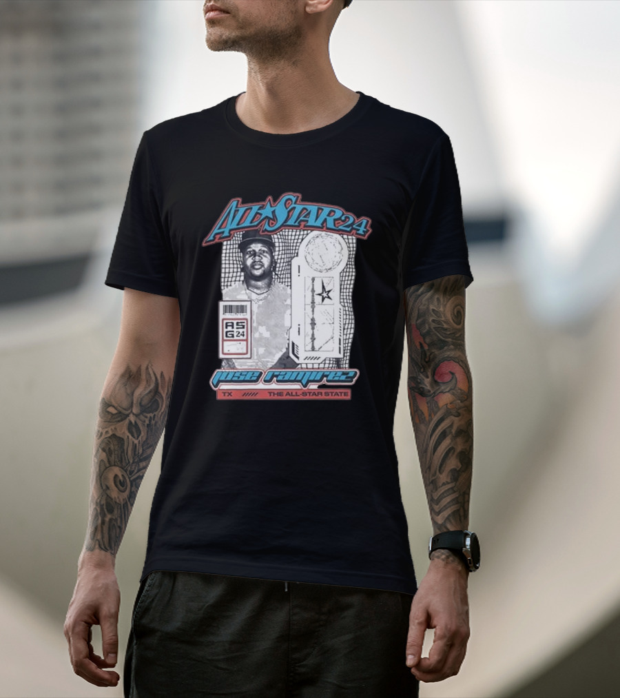 All-Star 24 ASG Jose Ramirez TX The All-Star State T-Shirt