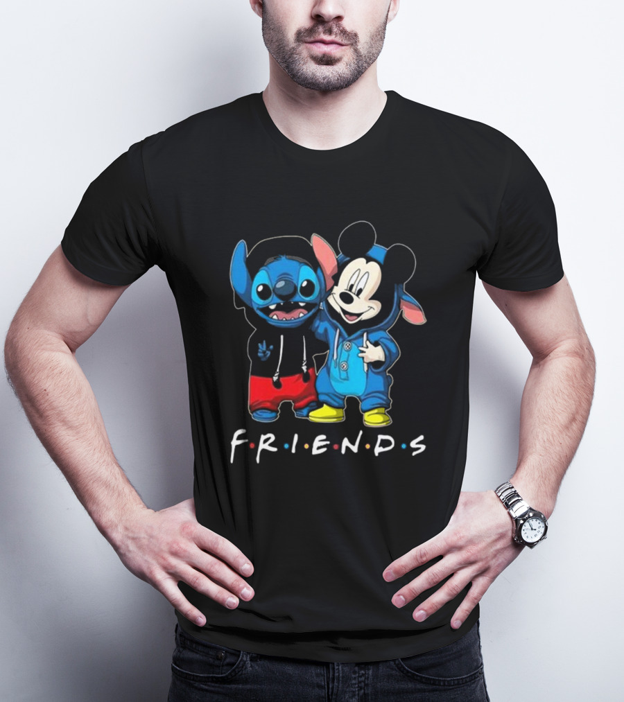 Stitch And Mickey Mouse Disney Friends Best Friends For Life T-Shirt
