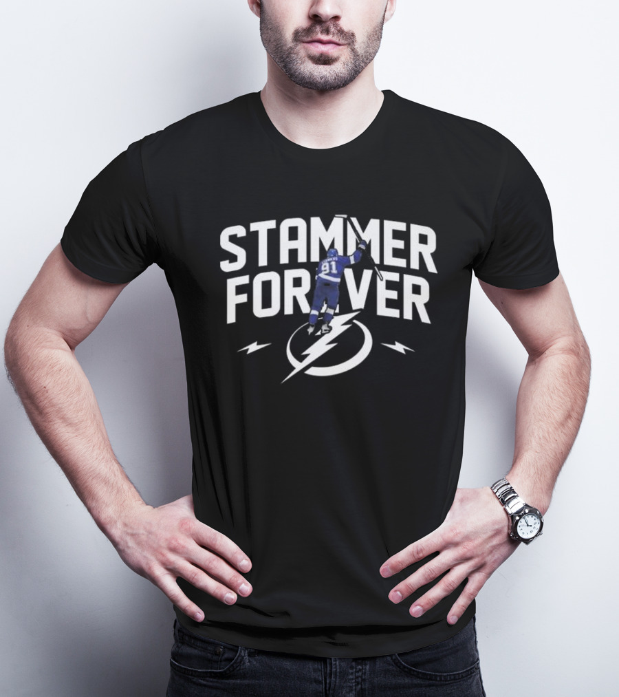 Tampa Bay Lightning Stammer Forever 91 Hockey Team Legend T-Shirt