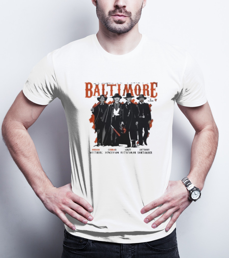 Baltimore Tombstone Sluggers Jordan Gunnar Adley Anthony Westburg Henderson Rutschman Santander T-Shirt