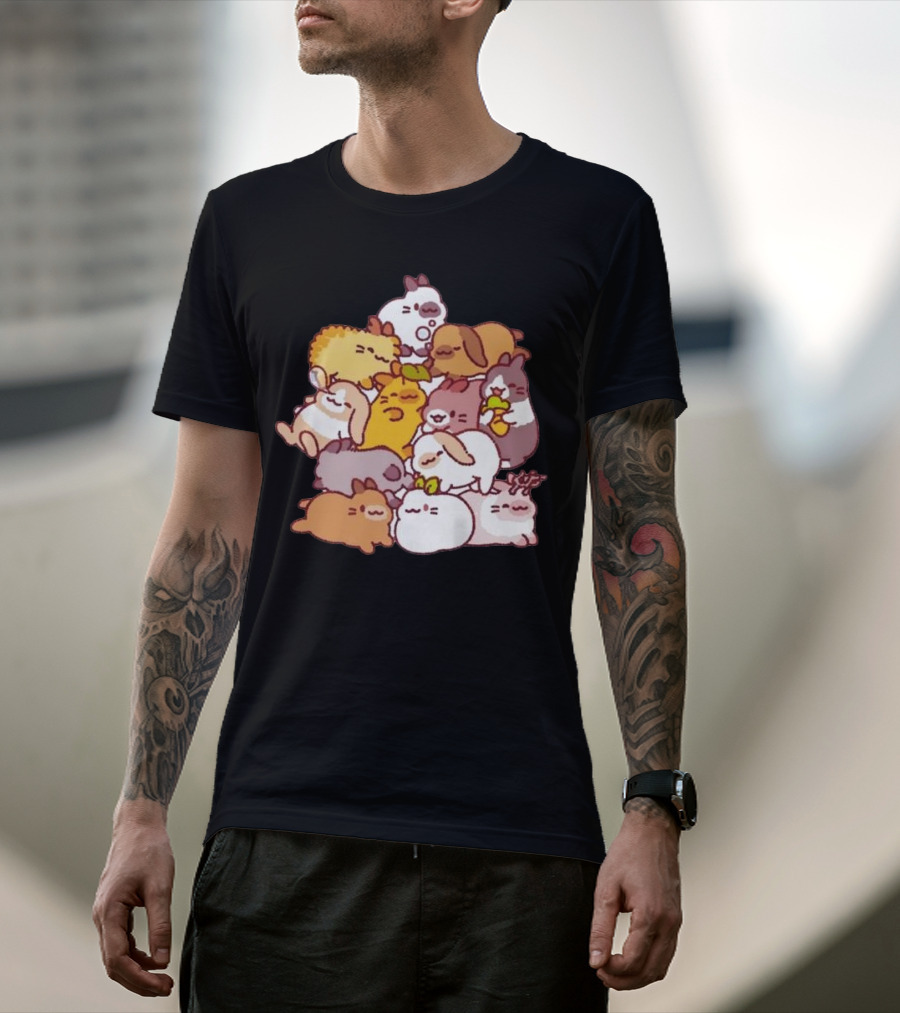 Bunny Pile Usagi Shima Cozy Rabbit Stack T-Shirt