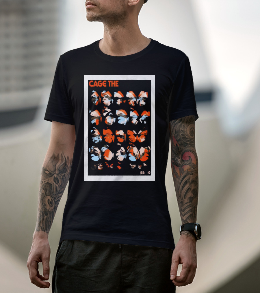 Cage The Elephant Butterfly Pattern Isleta Amphitheater Albuquerque July 9 T-Shirt