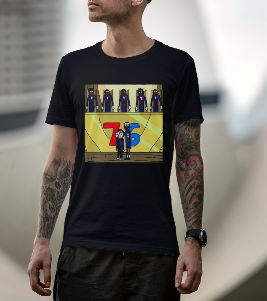 Council Of Rickys And Daryl Morty Sixers 76 T-Shirt