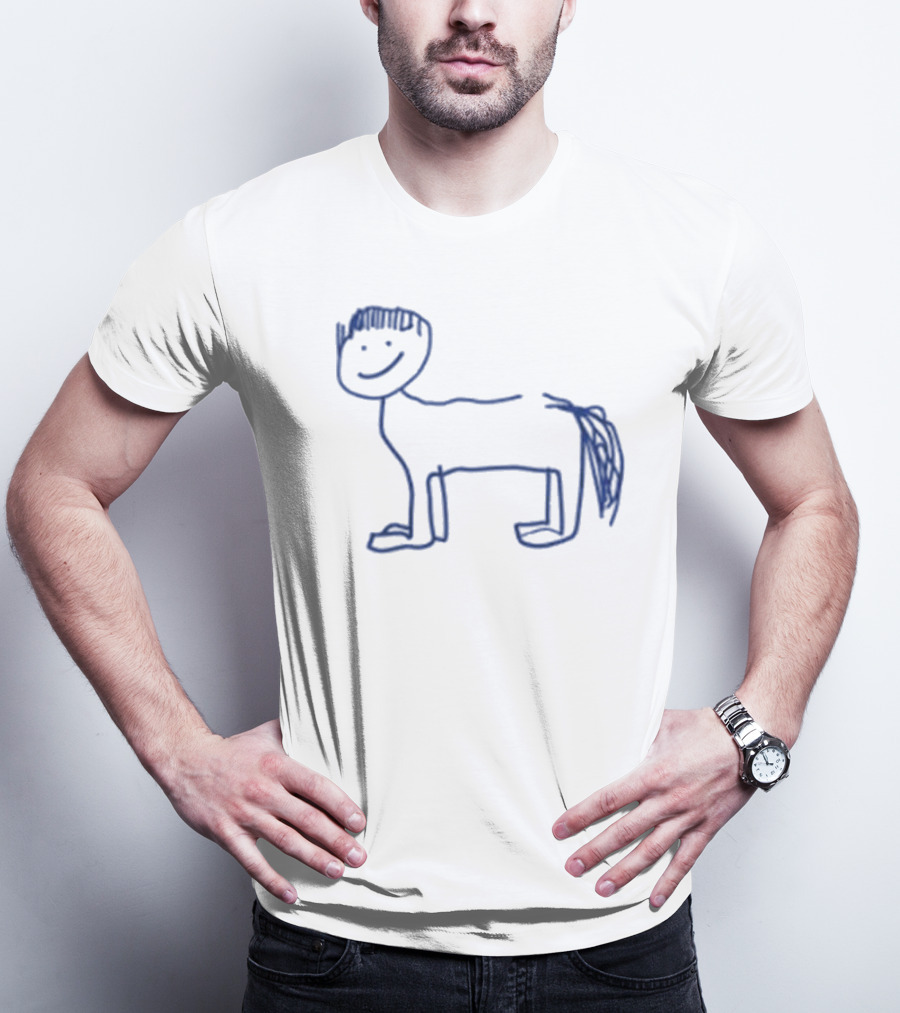 Del Water Gap Horse With Bowl Cut Sketch T-Shirt
