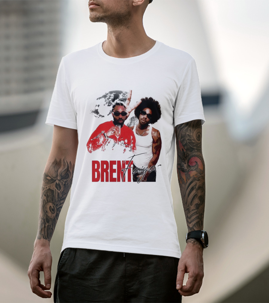 Brent Faiyaz Red Jacket And Tank Top T-Shirt
