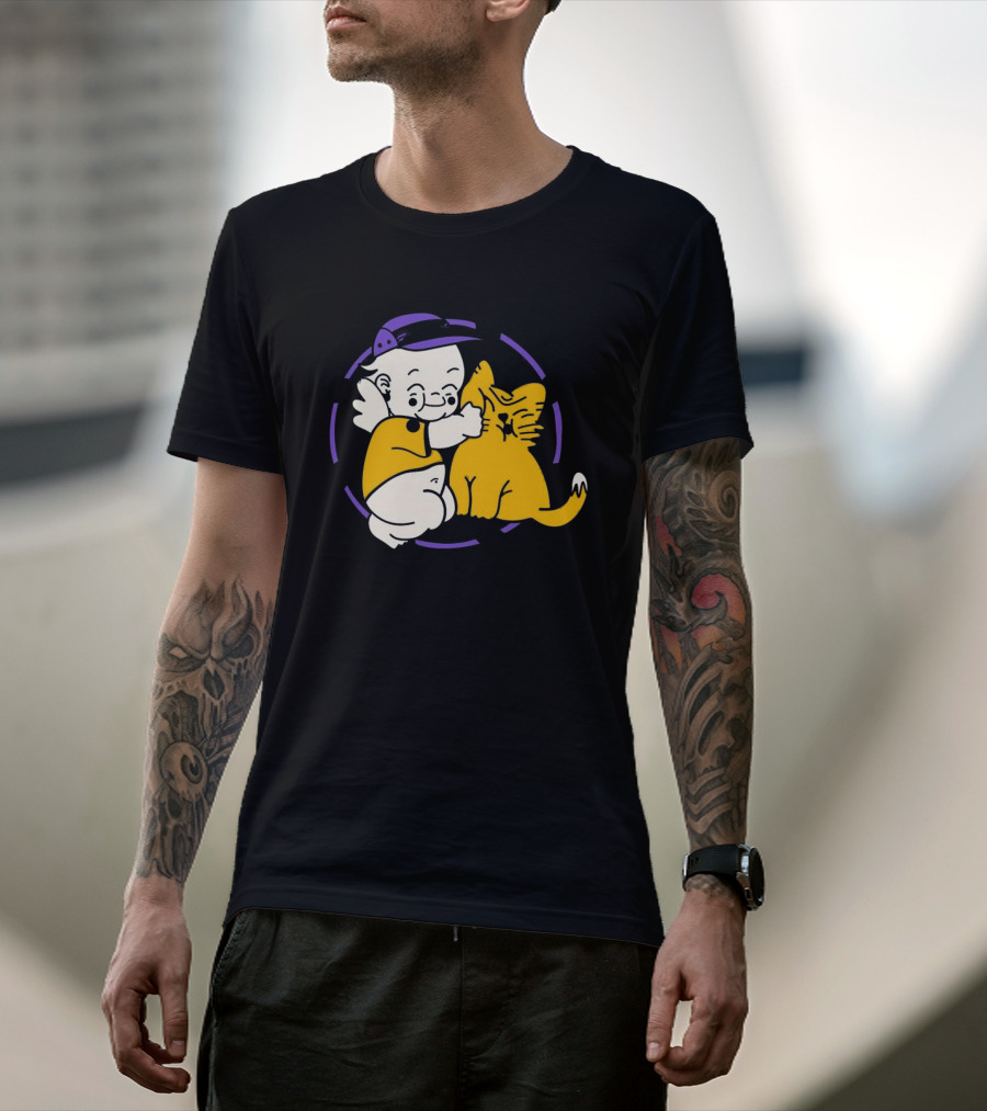 Braindead Flower Garden Urban Kats Barbed Wire Circle T-Shirt