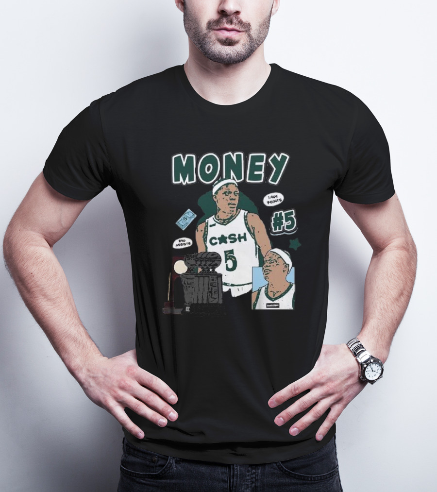 Money Cash #5 Michigan State Basketball 1,944 Points Pro Assists T-Shirt