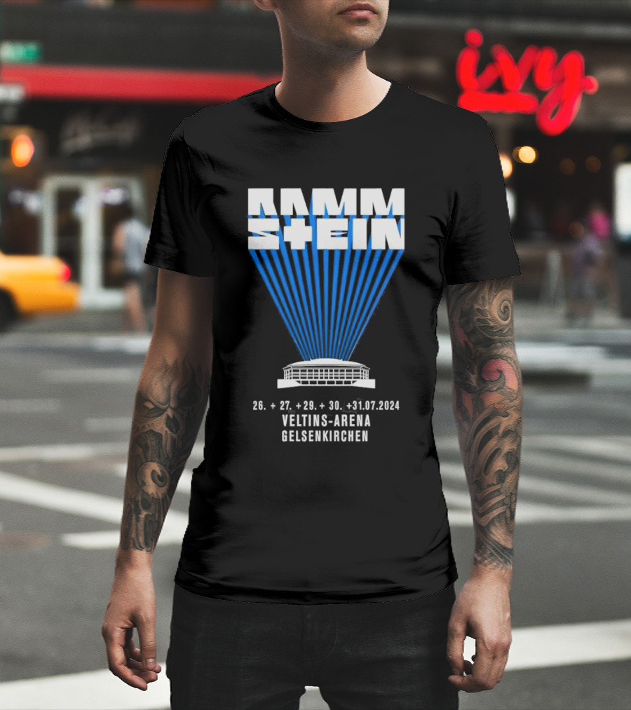 Rammstein Veltins-Arena Gelsenkirchen 26 27 29 30 31 07 T-Shirt