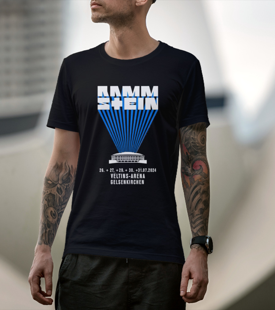 Rammstein Veltins-Arena Gelsenkirchen 26 27 29 30 31 07 T-Shirt