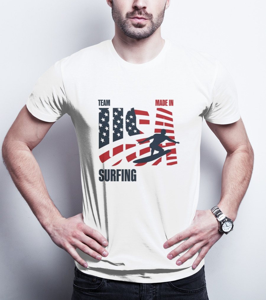 Team USA Surfing Made In Olympic T-Shirt