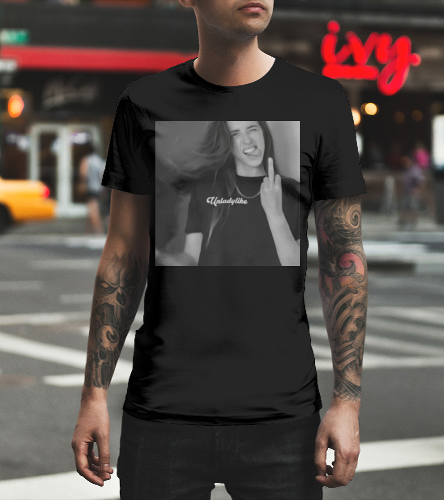 Unladylike X-Rated Rachel Ballinger Shirt Middle Finger Gesture T-Shirt
