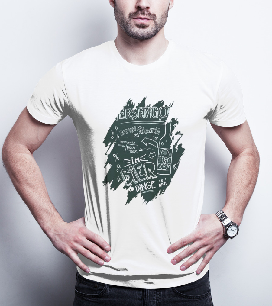 Versengold Im Bier Sind Dinge Drin Reinheitsgebot Hopfen Malz Bier T-Shirt
