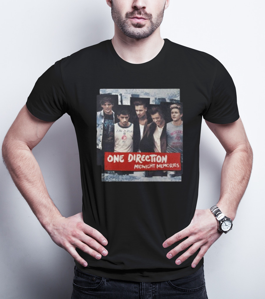 One Direction Midnight Memories Band Photo Collage T-Shirt