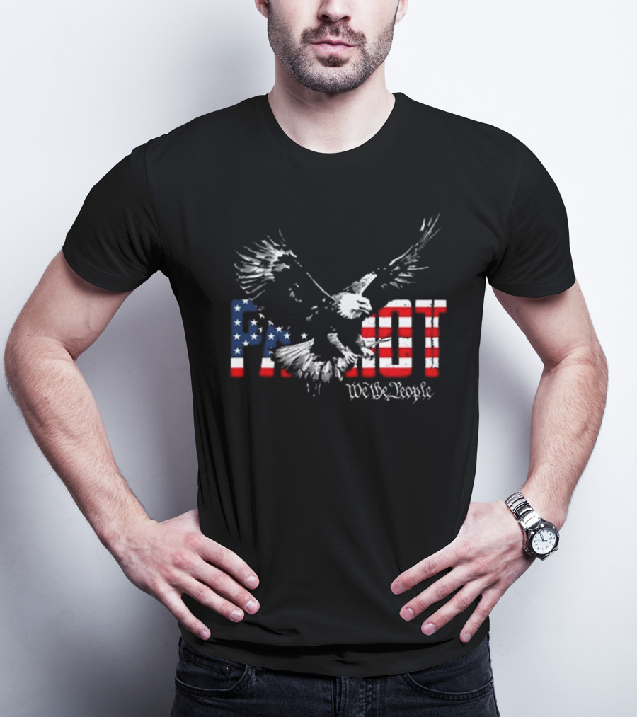 Patriot We The People Freebird Flag Eagle T-Shirt