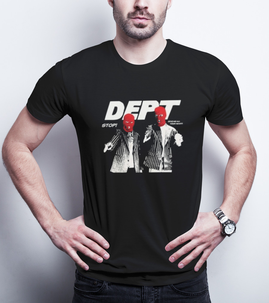 Dept Stop Give Me All Your Heart Red Mask Duo T-Shirt