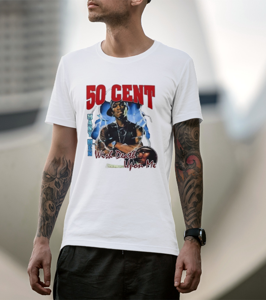 50 Cent Many Men Wish Death Upon Me Money By Monday T-Shirt