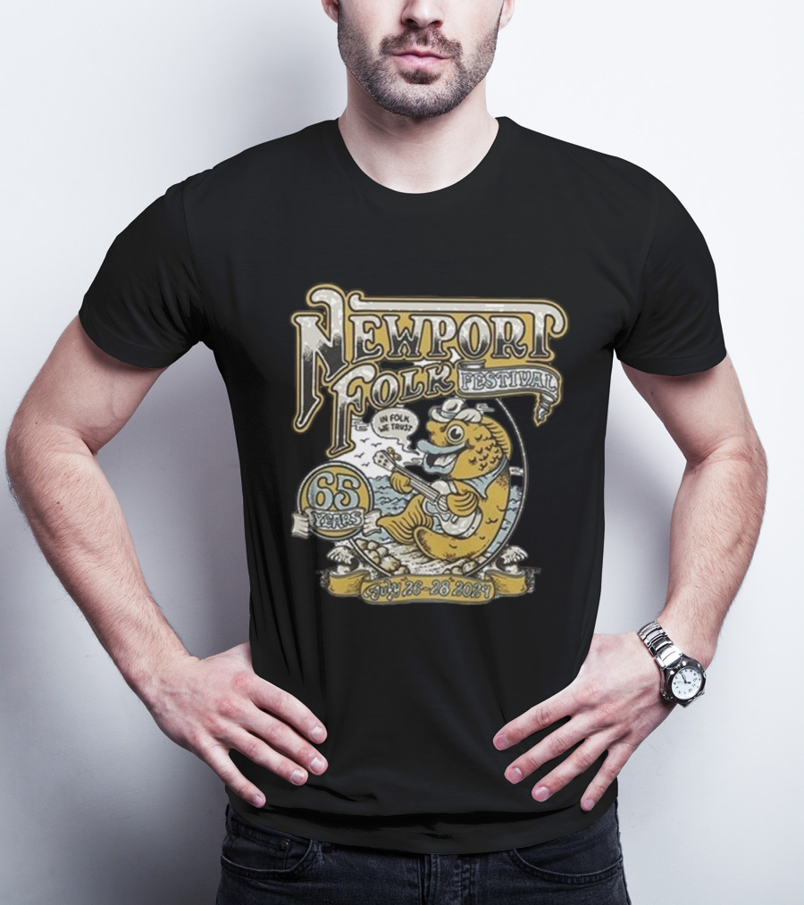 Newport Folk Festival 65 Years In Folk We Trust July 26-28 T-Shirt