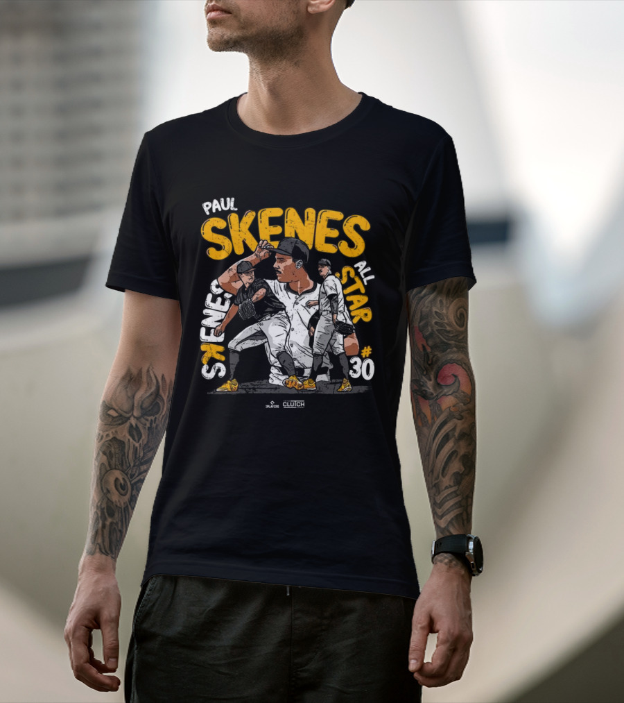Paul Skenes All-Star #30 Clutch Players Baseball T-Shirt