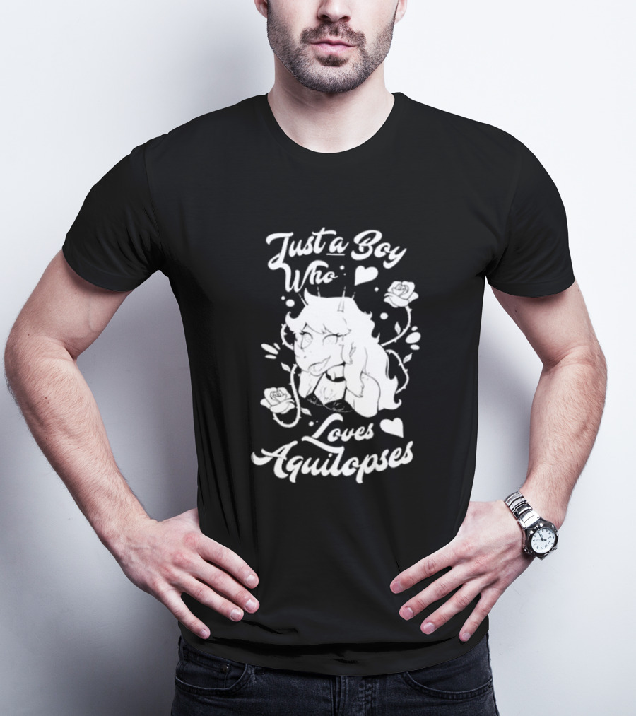 Just A Boy Who Loves Aquilops Snoot Game Rosa T-Shirt
