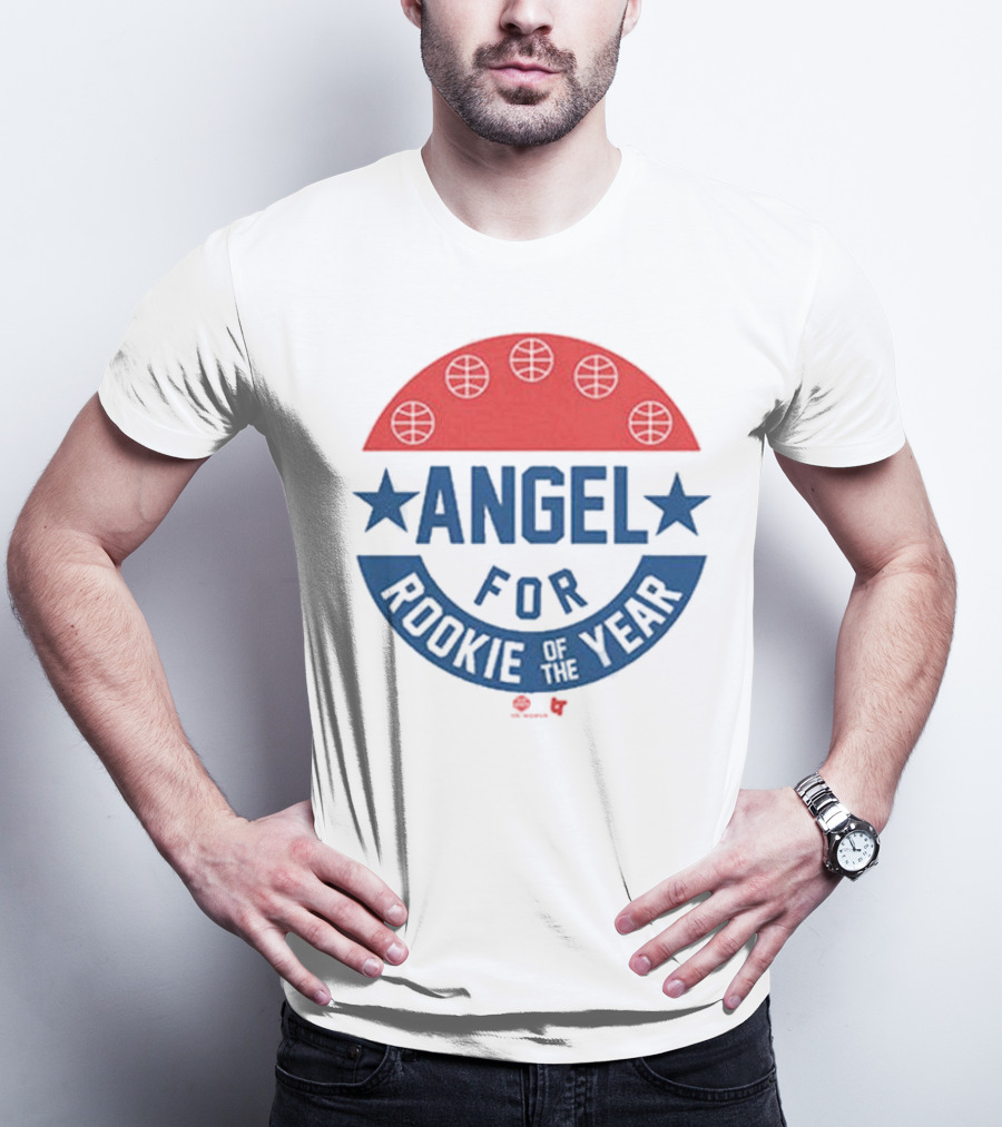 Angel Reese Basketball Icon With Stars And Rookie Of The Year Message T-Shirt